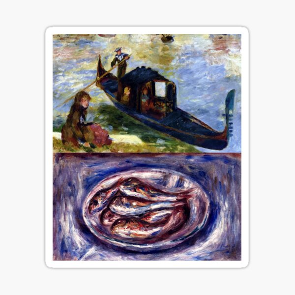 "Collection of Still Life Famous Paintings of Auguste Renoir" Sticker ...