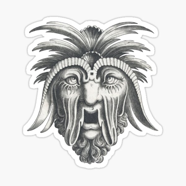 "Vintage Halloween Inner Screamer" Sticker for Sale by RelicsOfTheDay ...