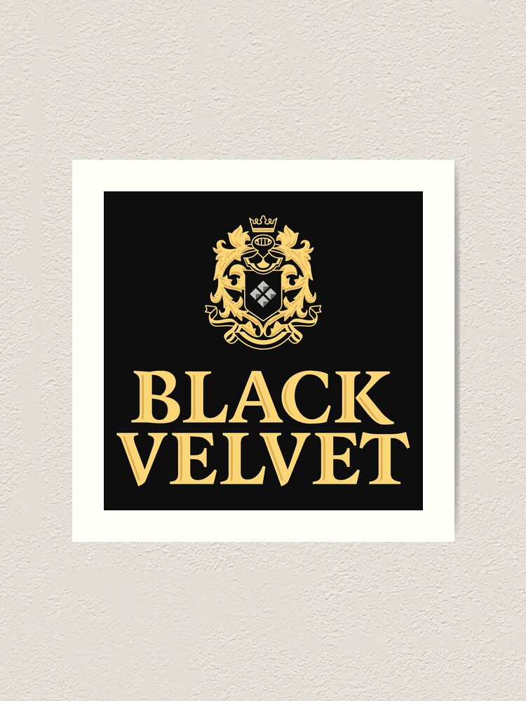 "BLACK VELVET CANADIAN WHISKY" Art Print for Sale by evansa245 | Redbubble