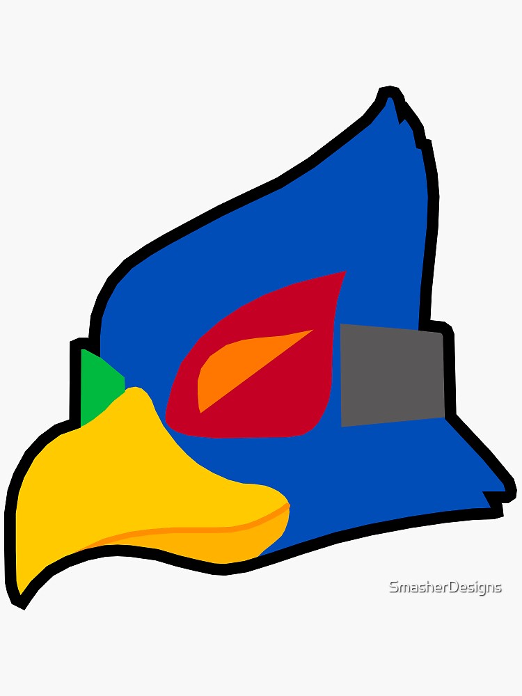 "SSBU falco stock icon" Sticker for Sale by SmasherDesigns | Redbubble