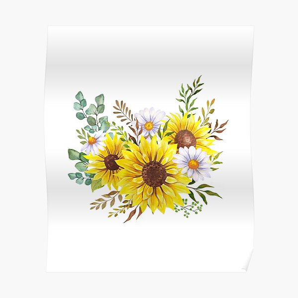 "Sunflower Bundle" Poster for Sale by amineSTARS | Redbubble