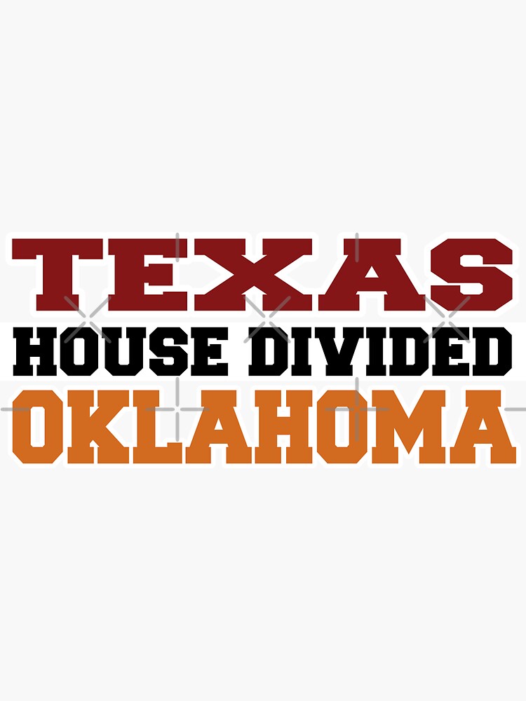 Pegatina «Solicitud de cambio de color de Texas House Divided Oklahoma ...