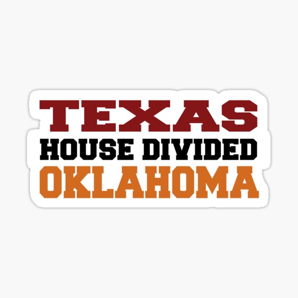 Pegatina «Solicitud de cambio de color de Texas House Divided Oklahoma ...