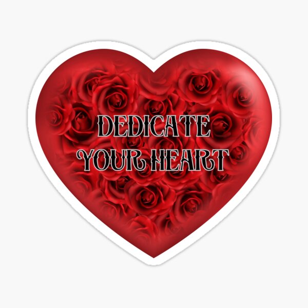 "AOT Motto Heart with Roses" Sticker for Sale by epinkb | Redbubble