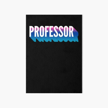 "Professor With Long Gradient Shadow" Art Board Print for Sale by SVPOD ...