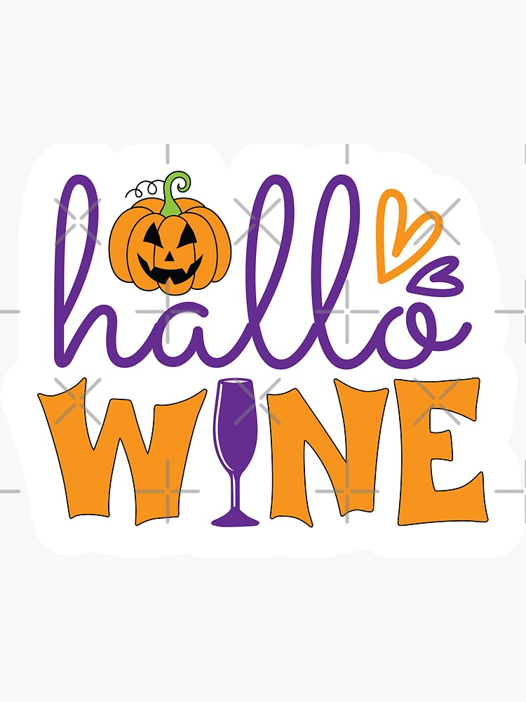 "Hallo Win 2022 Halloween" Sticker for Sale by lunidesign | Redbubble