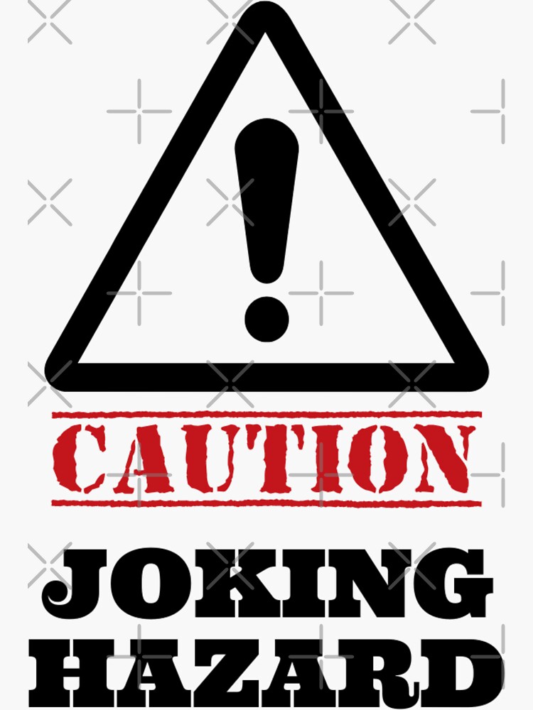 "Joking Hazard (white lettering) ORIGINAL BY CRUSHART1 ON REDBUBBLE ...