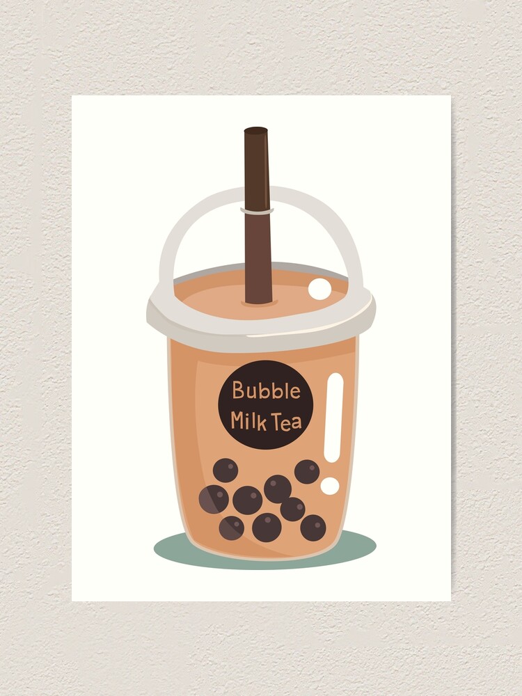 "Bubble milk tea cute cartoon" Art Print for Sale by BoonArtGallery ...