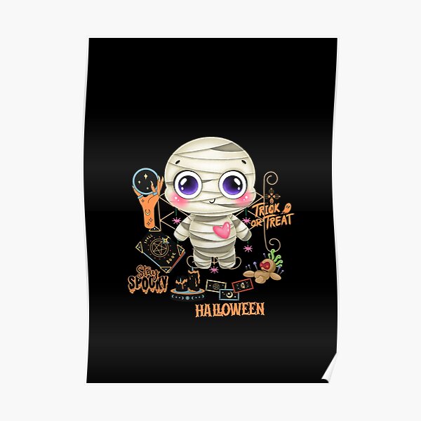 "Stay Spooky Voodoo Halloween Mummy Illustrated Digital Design V5 ...