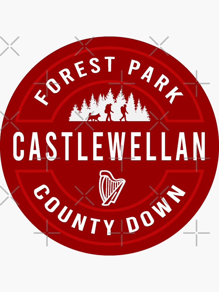 "Castlewellan Forest Park Ireland Logo" Sticker for Sale by VanyaKar ...