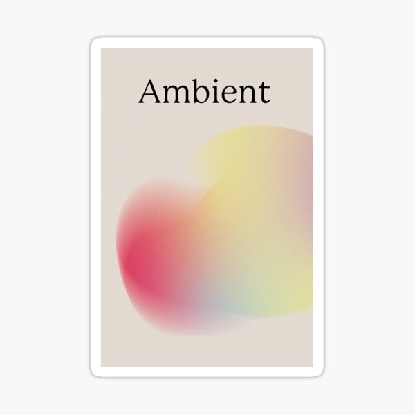 "Ambient Grainy Gradient Aesthetic" Sticker for Sale by LuckyVain ...