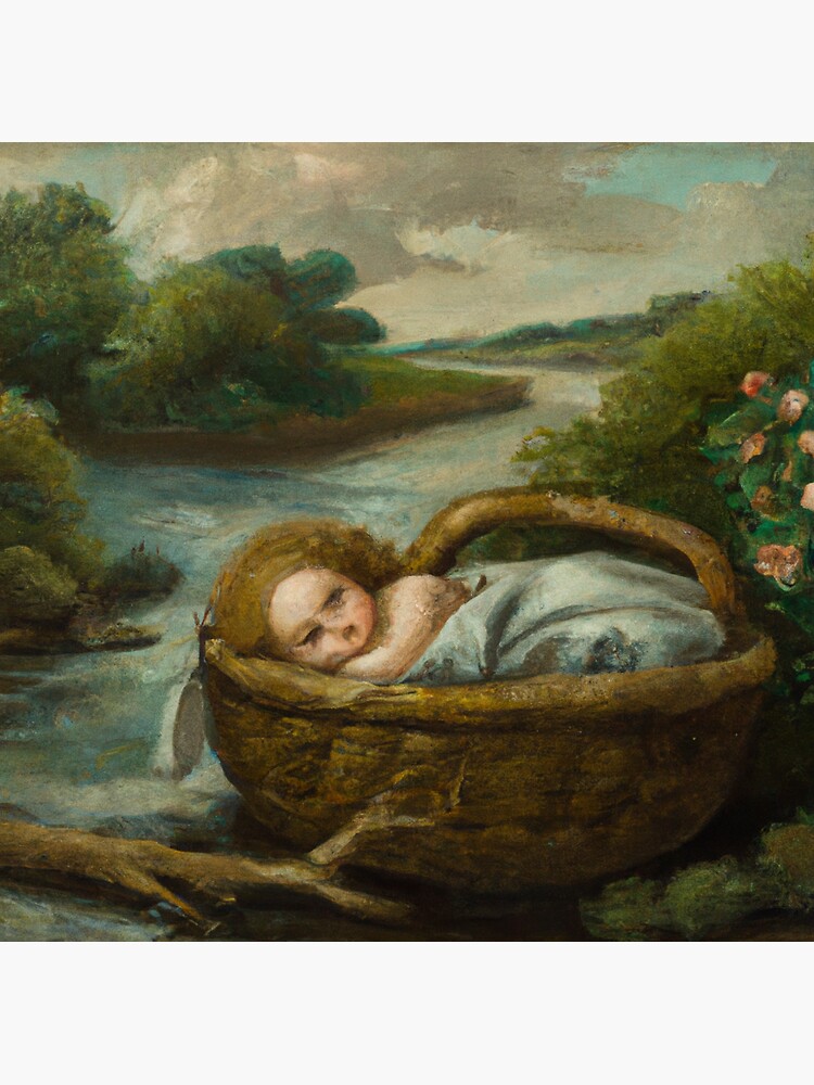 "Hidden Baby Moses " Sticker for Sale by Clemone-co | Redbubble