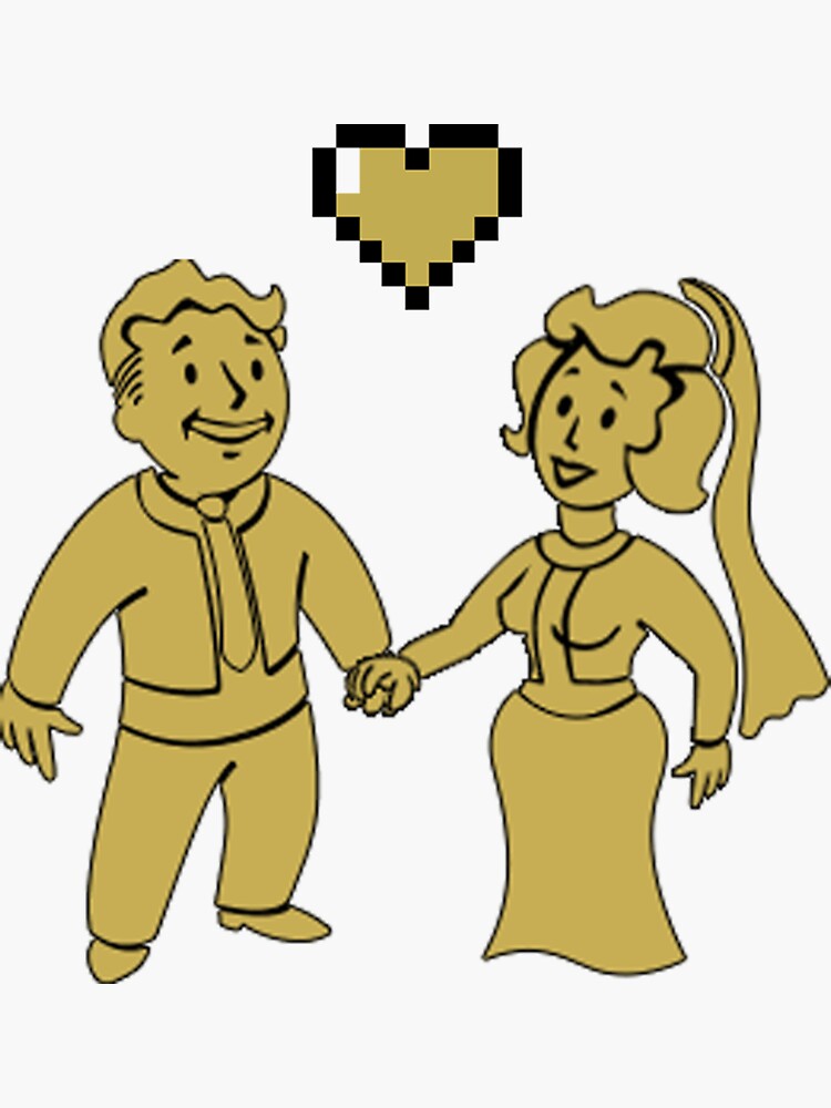 "Fallout Wedding" Sticker for Sale by UltimateCoffee | Redbubble