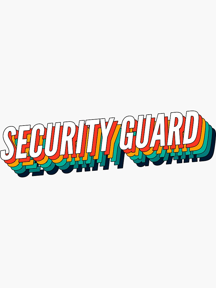 "Security guard Retro Vintage Label For The Best Security guard ...