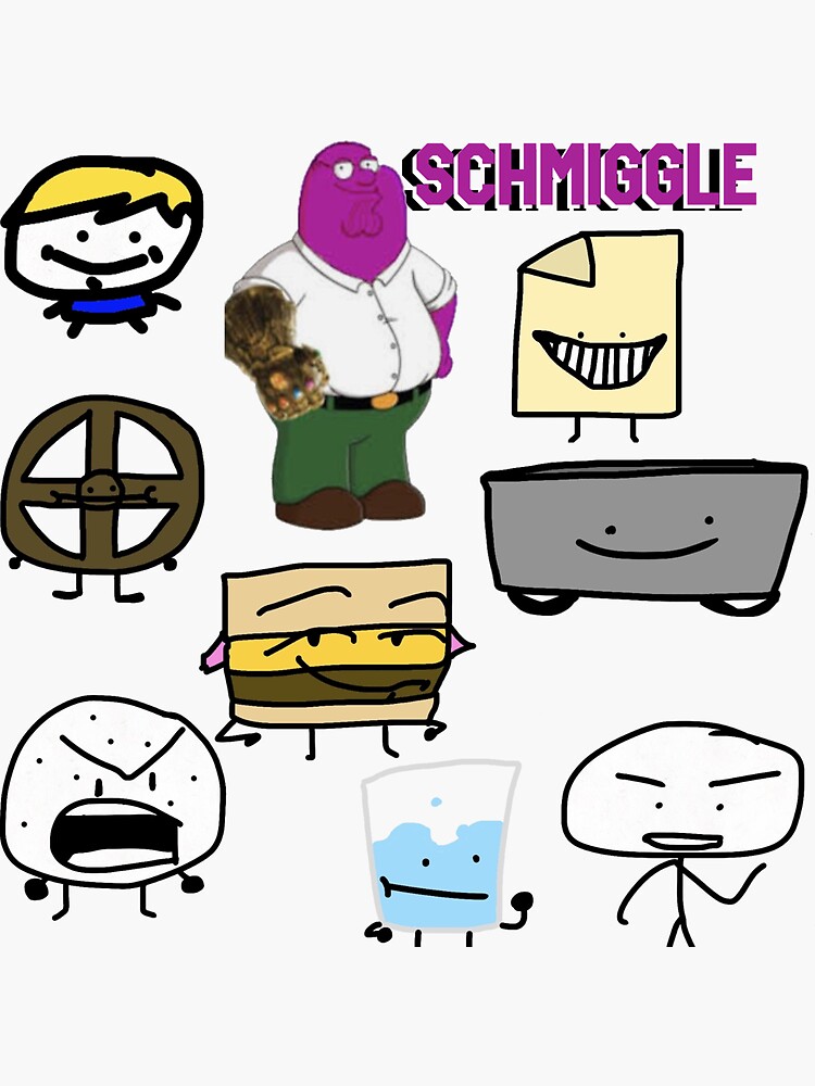 "SCHMIGGLE" Sticker for Sale by Chloeslaw (Real) | Redbubble
