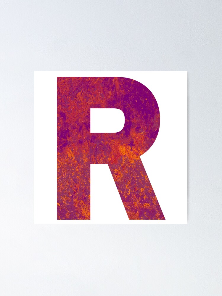 "Letter - R" Poster for Sale by Hayatartdesign | Redbubble