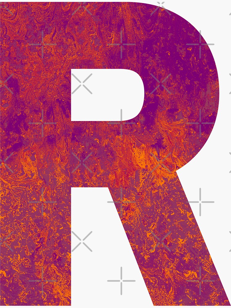"Letter - R" Sticker for Sale by Hayatartdesign | Redbubble
