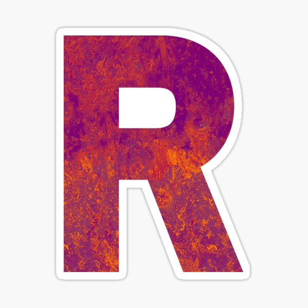 "Letter - R" Sticker for Sale by Hayatartdesign | Redbubble