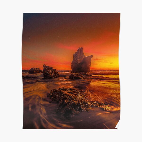 "Beautiful Malibu El Matador Beach Sunset, Malibu Coast Aesthetic ...
