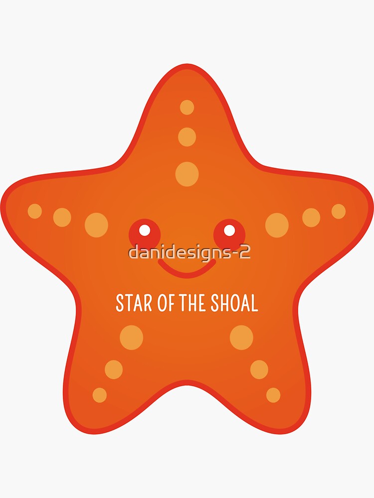 "Sea Star (Starfish) ~ Cute, Kawaii" Sticker for Sale by danidesigns-2 ...