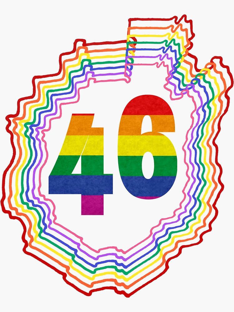 "ADK 46er Pride: show off all the stripes" Sticker for Sale by ...