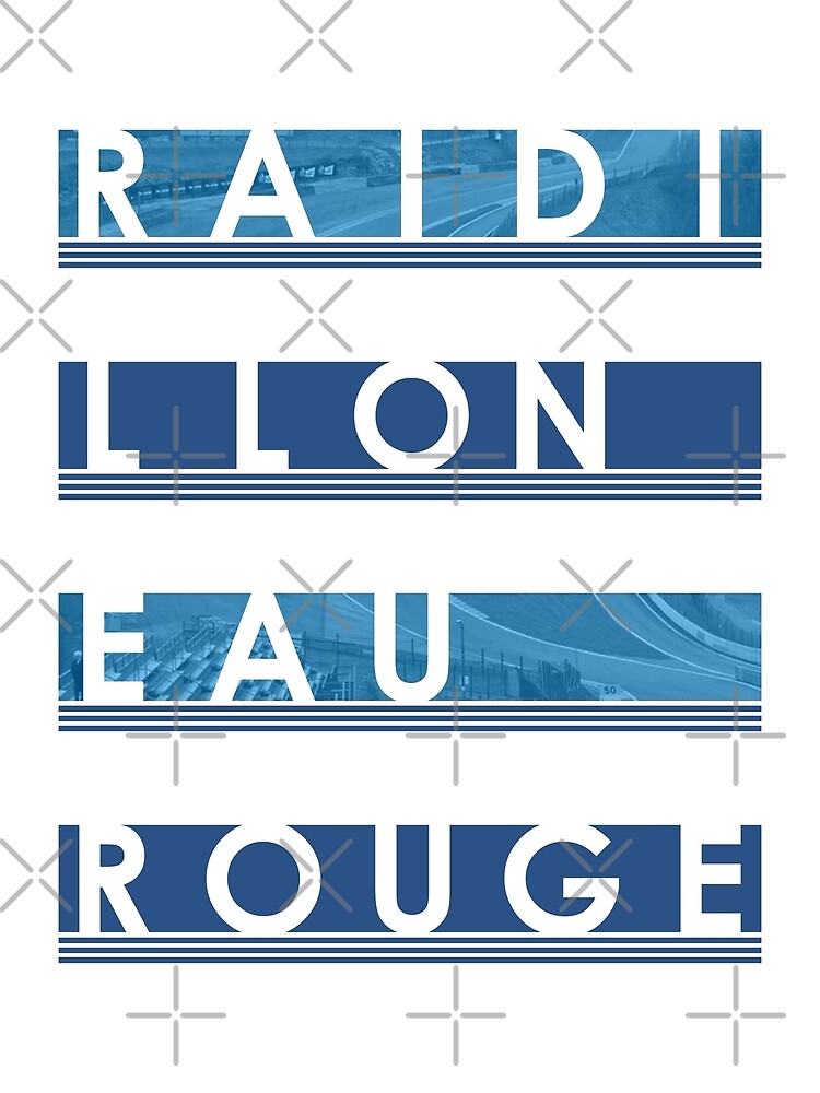 "Raidillon, Eau Rouge F1 Corners Design" Poster for Sale by davidspeed ...