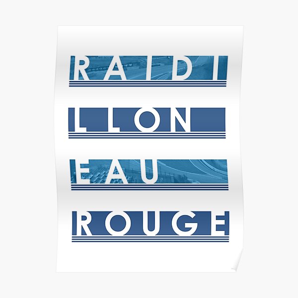"Raidillon, Eau Rouge F1 Corners Design" Poster for Sale by davidspeed ...