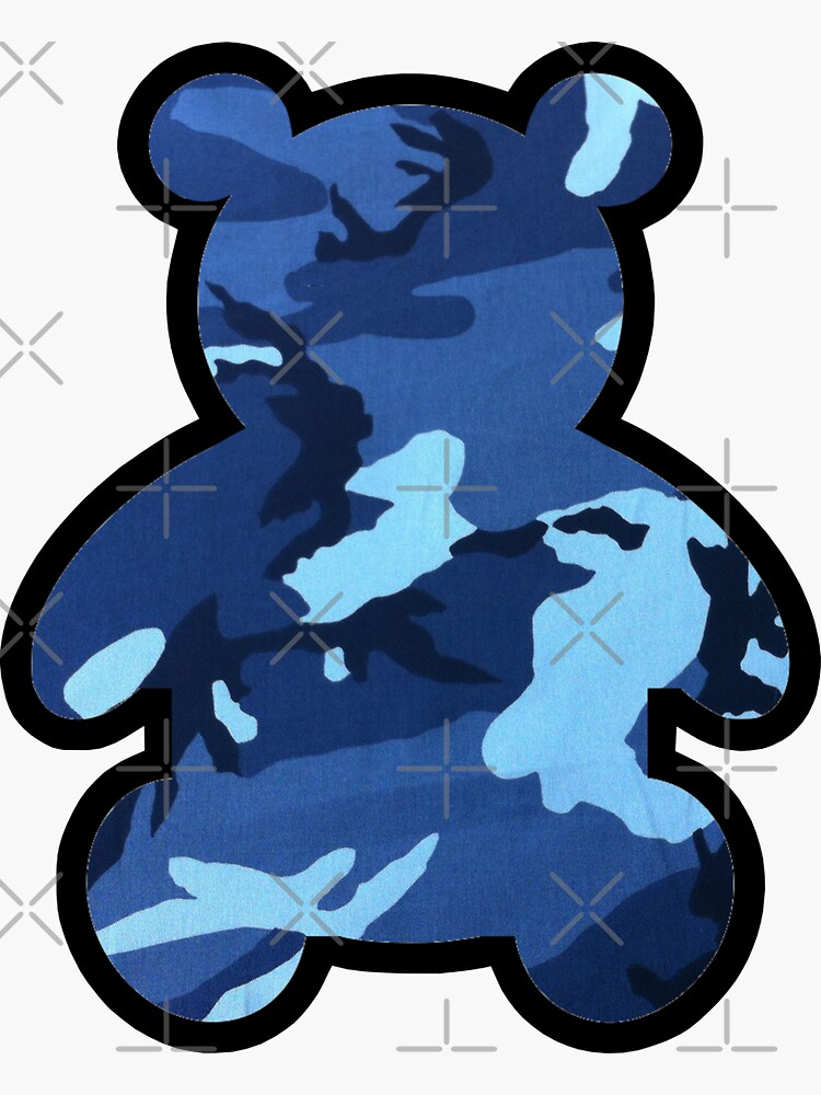 "Navy teddy bear" Sticker for Sale by leong732 | Redbubble