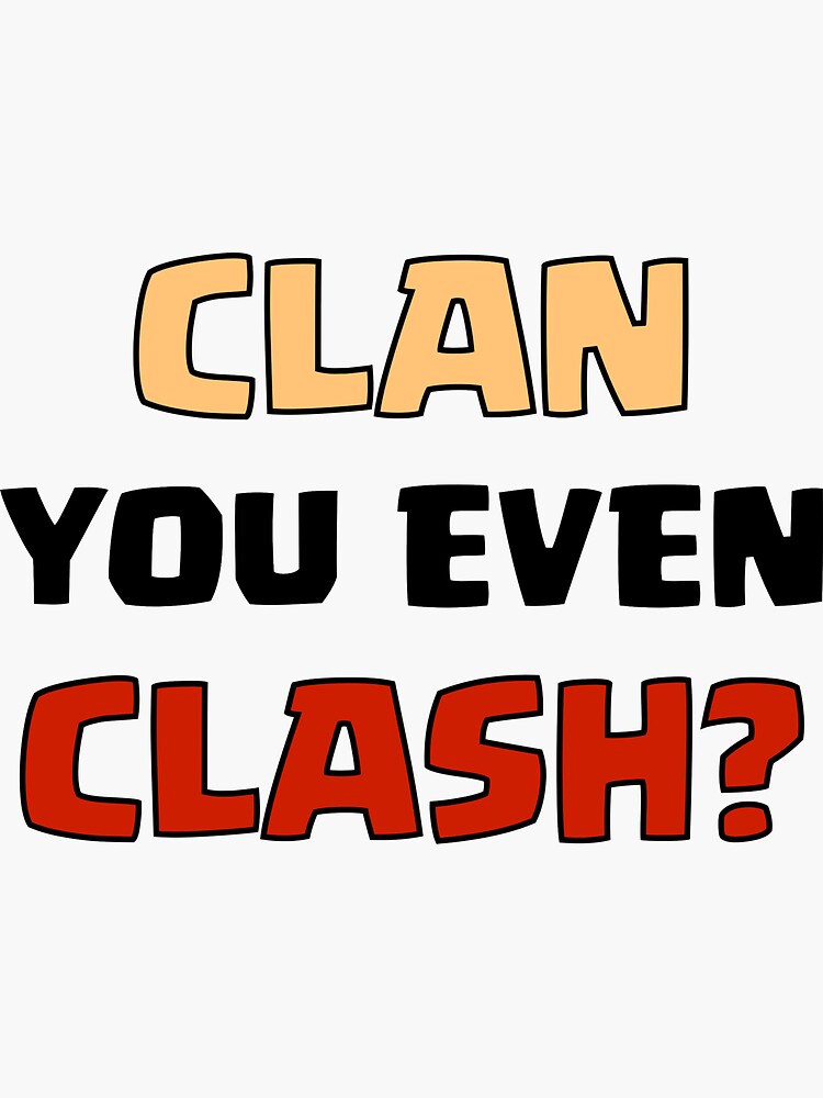 "Mobile Clash Pun (on Black)" Sticker for Sale by epinkb | Redbubble