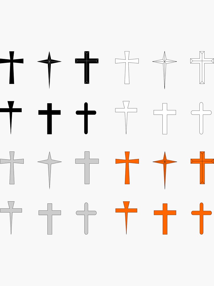 "Halloween Vampire Repelling Crosses Pack" Sticker for Sale by ...