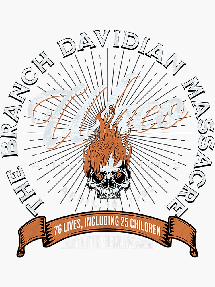 "Branch Davidians Waco Texas" Sticker for Sale by scientificeffor ...