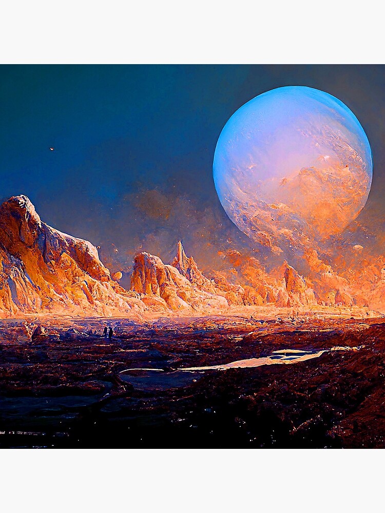 "red moon, realistic lighting,Beautiful sunset, big moon," Poster for ...