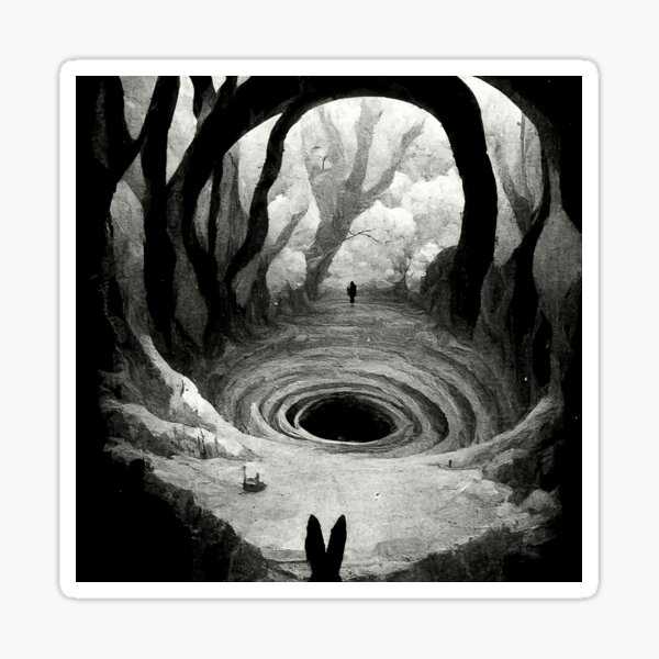 "Rabbit Hole" Sticker for Sale by HmmmWoah | Redbubble