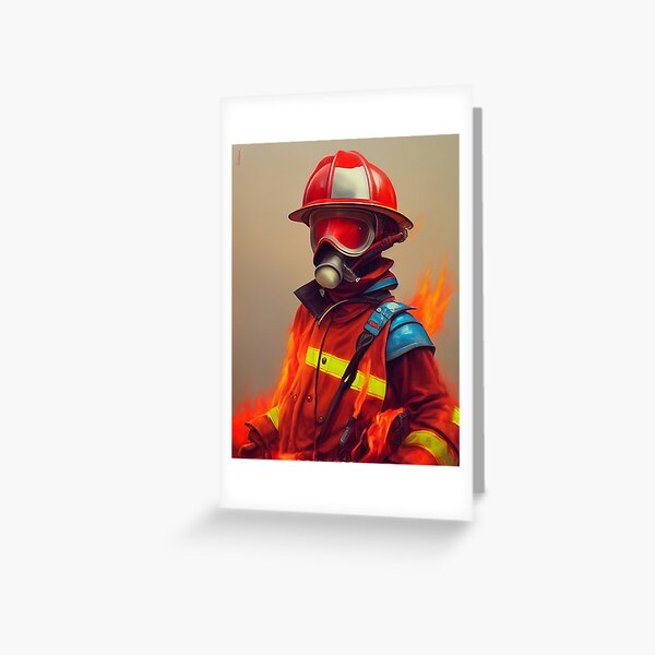 "Firefighter Epic Scene Wallpaper, Digital Art, Realistic Render ...