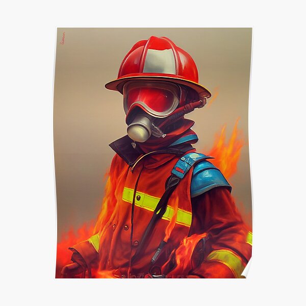"Feuerwehrmann Epic Scene Wallpaper, Digital Art, Realistic Render ...