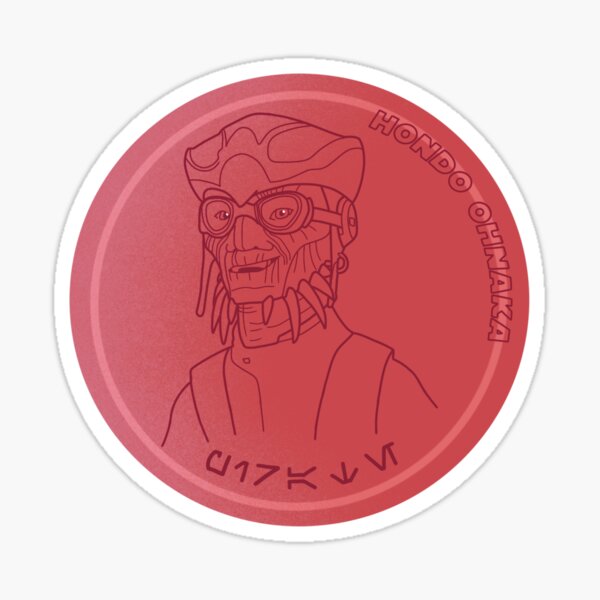 "Pirate - Hondo Ohnaka" Sticker by margauxvdv | Redbubble