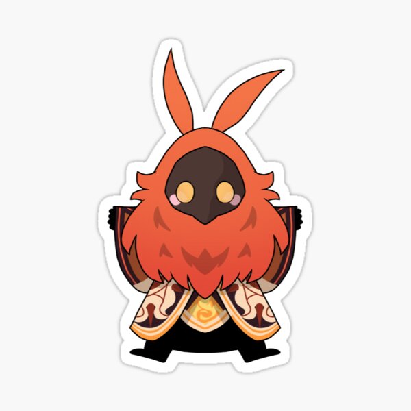 "Chibi Pyro Abyss Mage " Sticker for Sale by yellow-cactus | Redbubble