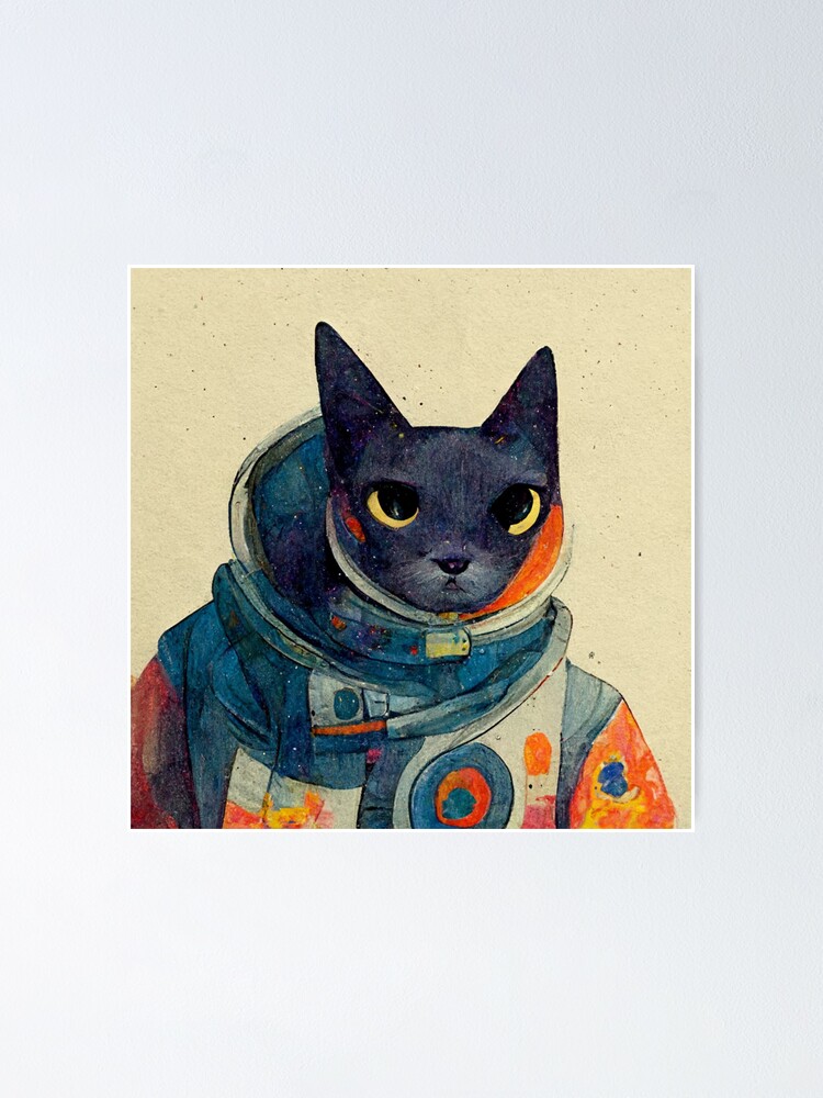"Astrocat" Poster for Sale by kennedypimenta | Redbubble