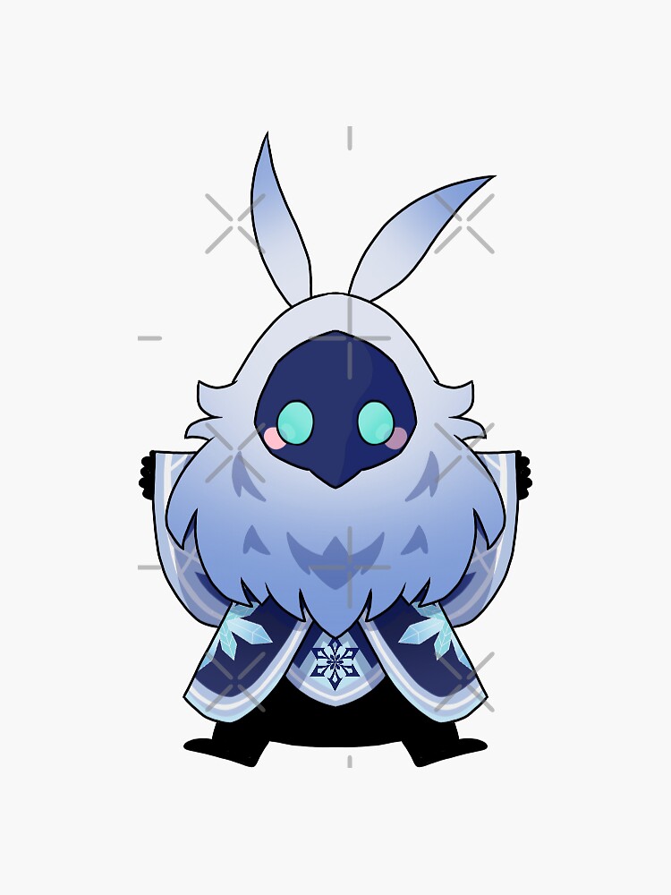 "Chibi Cryo Abyss Mage " Sticker for Sale by yellow-cactus | Redbubble