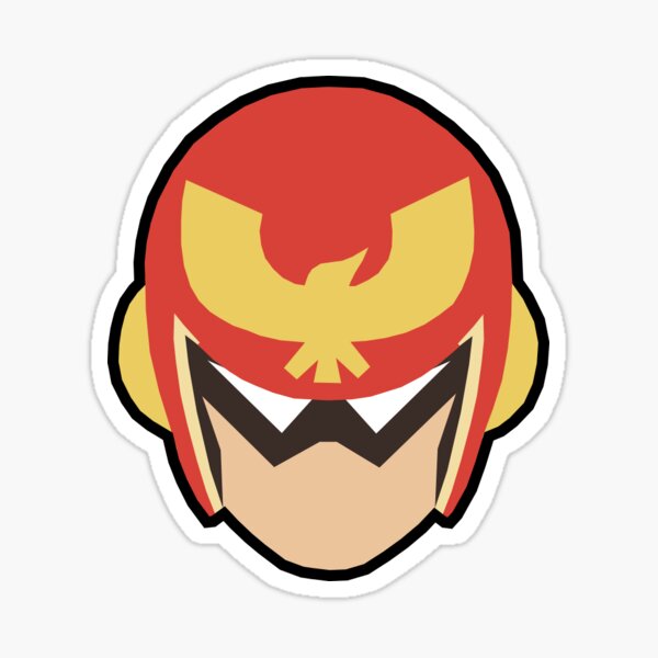 "SSBU captain falcon stock icon" Sticker for Sale by SmasherDesigns ...