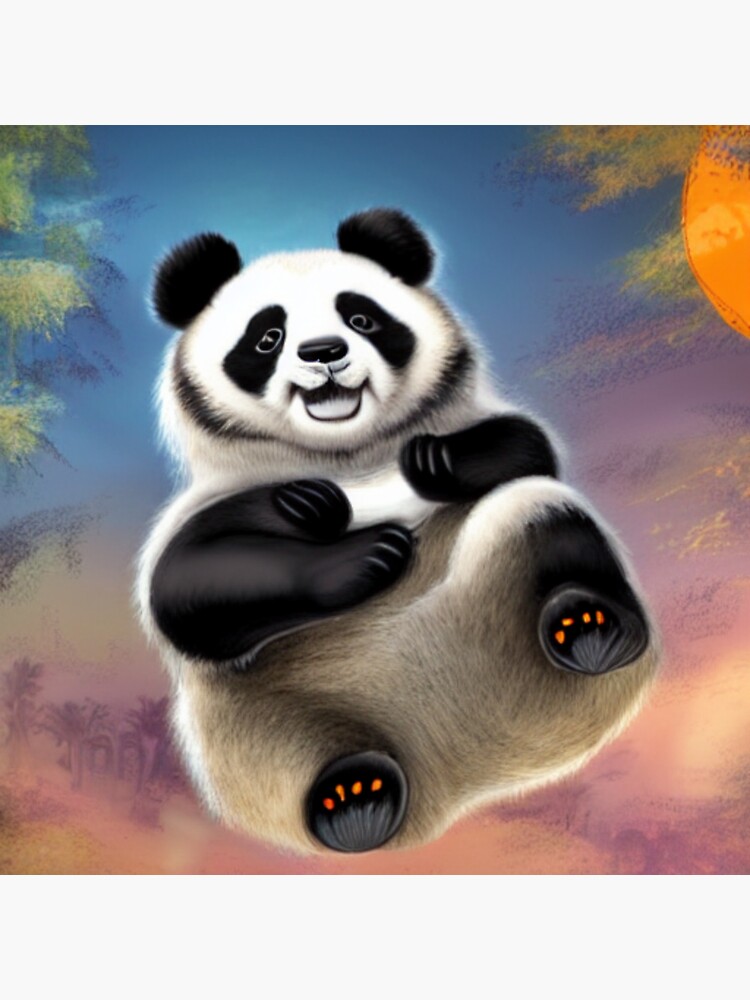 "realistic max panda the engineer ai art bot prompt" Sticker for Sale ...