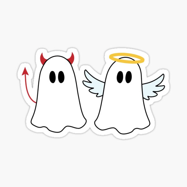 "Matching Ghosts" Sticker for Sale by VisilyRomani | Redbubble