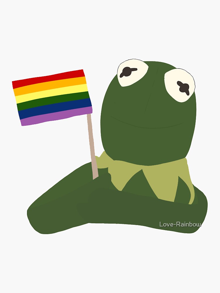 "LGBTQ frog" Sticker for Sale by Love-Rainbow | Redbubble