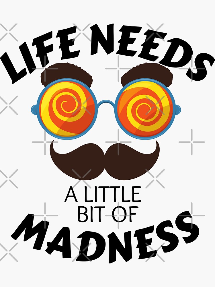 "Madness" Sticker for Sale by The-Armour | Redbubble