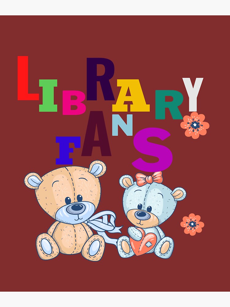 "For Kids - LIBRARY FANS" Sticker for Sale by ARTQuin | Redbubble