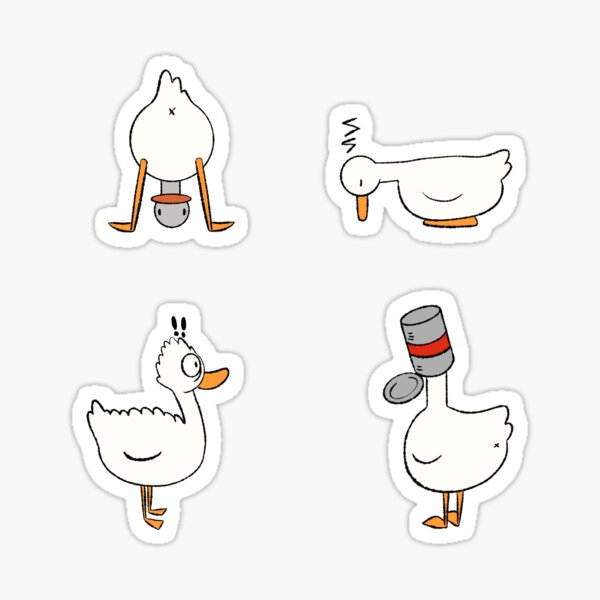 "Ducks doing duck stuff" Sticker for Sale by Quackustrations | Redbubble