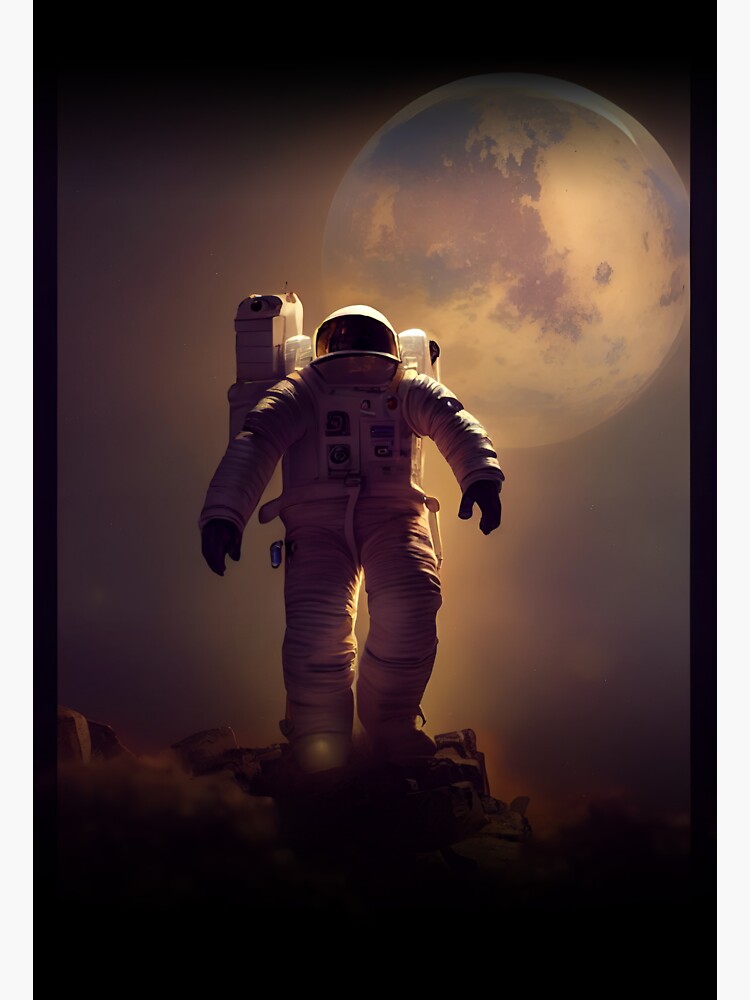 "One small step for man" Sticker for Sale by AiMaestro | Redbubble