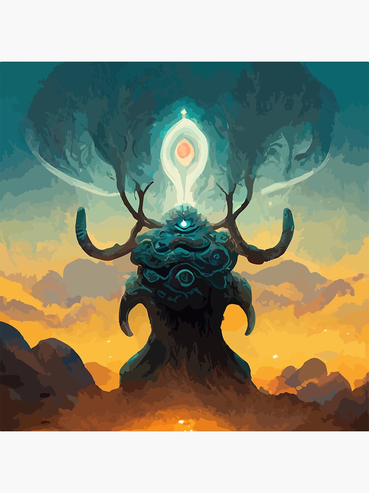 "A new legend of runeterra card cartoon digital drawing" Sticker for ...