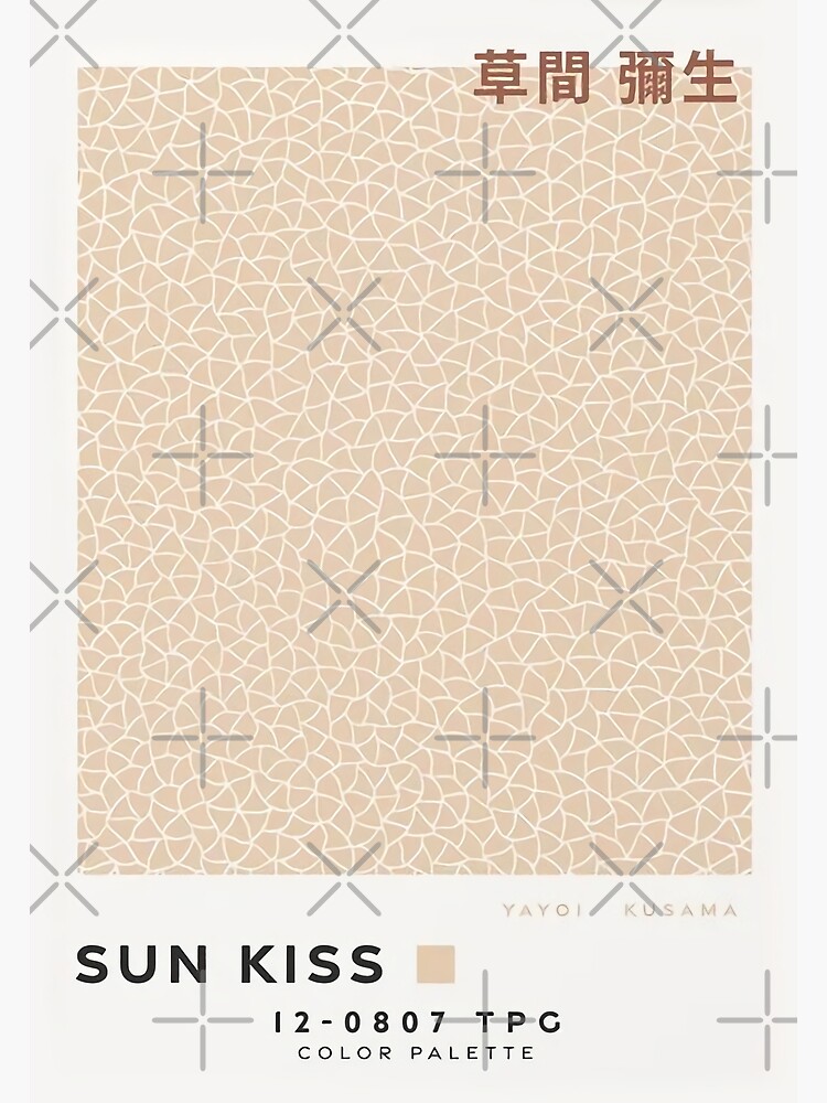 "Yayoi Kusama Pantone Sun Kiss Color High" Poster for Sale by belang22 ...