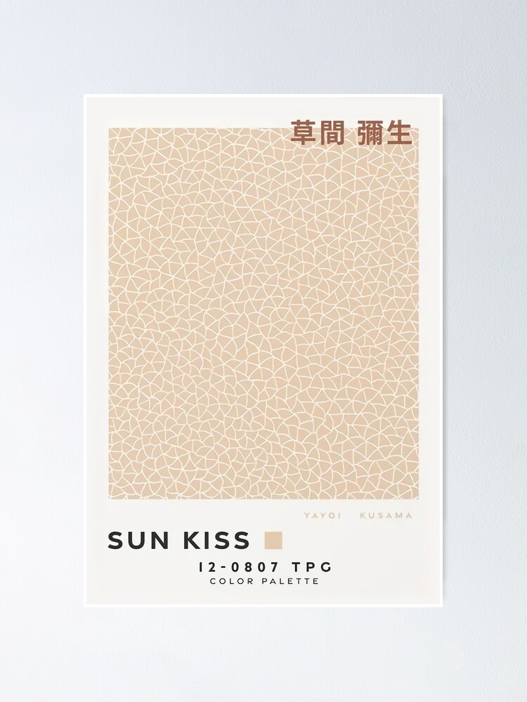 "Yayoi Kusama Pantone Sun Kiss Color High" Poster for Sale by belang22 ...